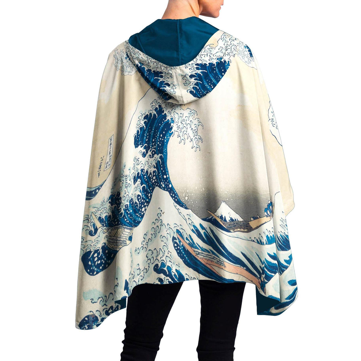 Hokusai The Great Wave Womens Rain Cape - Rainproof Breathable Rain Po ...